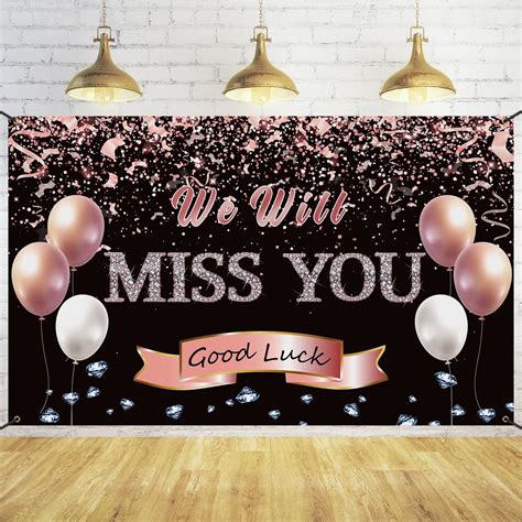 Buy Trgowaul Retirement Farewell Party Decorations Rose Gold We Will