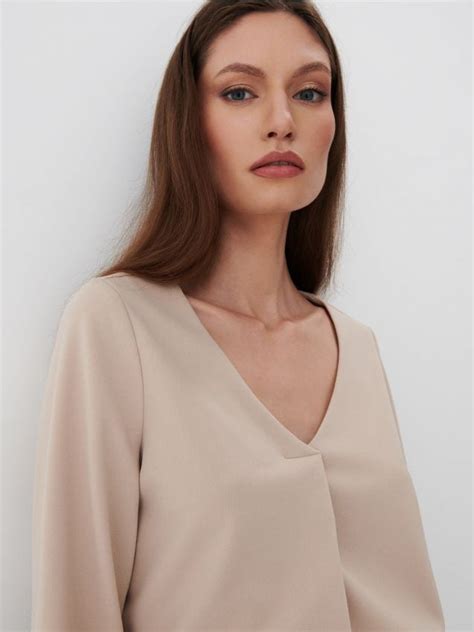 Bluză cu mânecă lungă culoare Beige MOHITO 5622P 08X