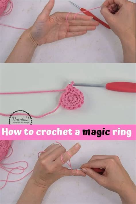 Printable Crochet Magic Ring Instructions