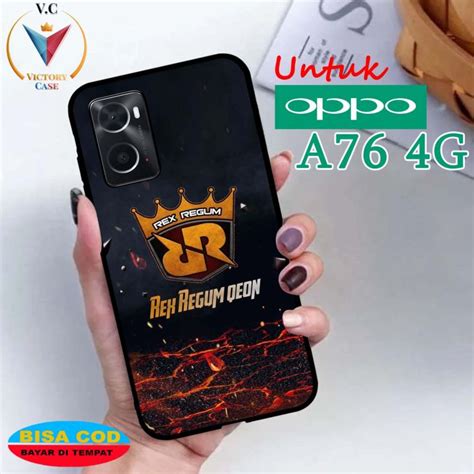 Case OPPO A76 4G Motif RRQ Terbaru Murah Terlaris Hardcase 2D Softcase