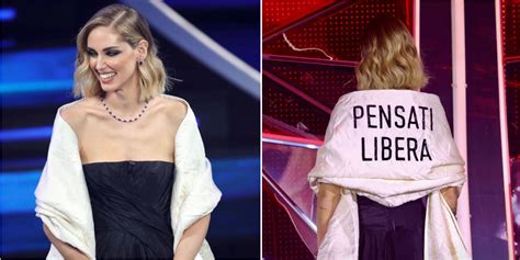 Un Abito Che Anche Un Messaggio Chiara Ferragni Sul Palco Dell