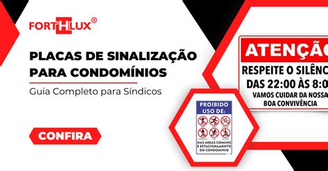 Placas De Sinaliza O Para Condom Nios Guia Completo