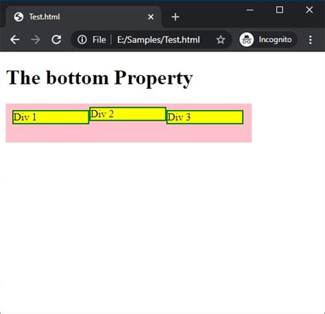 Aligning Element To The Bottom Of The Div Using CSS