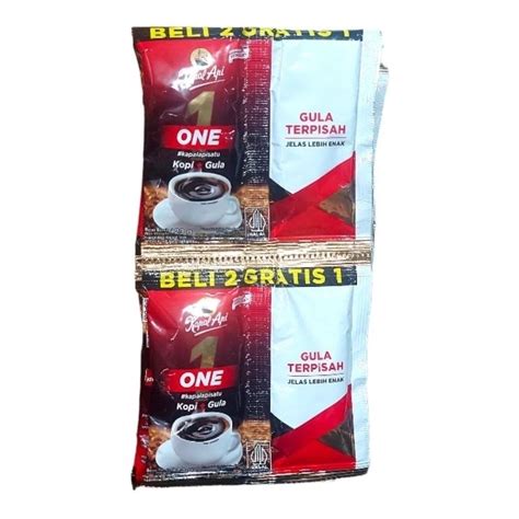 Jual Kopi Kapal Api ONE Kopi Plus Gula Dengan Gula Terpisah 1 Renceng
