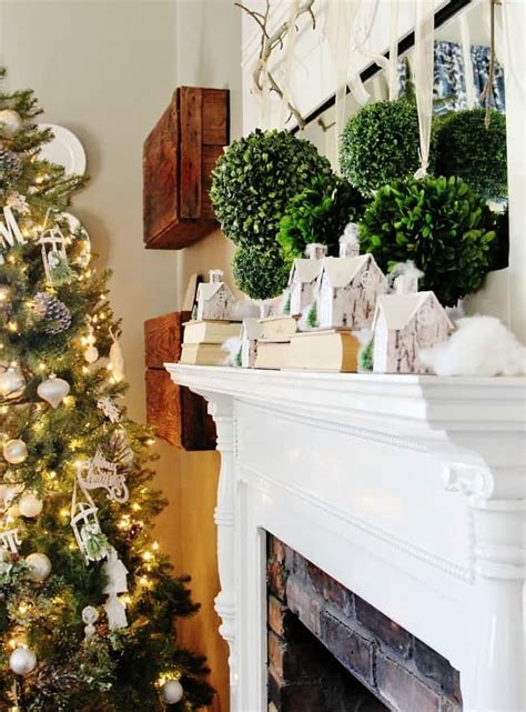 10 Minute Twig And Boxwood Mantel Thistlewood Farm