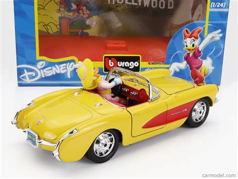 BURAGO 2306 Scale 1 24 WALT DISNEY CHEVROLET CORVETTE SPIDER 1957 DI