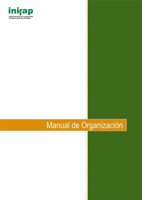 PDF Manual de Organización inifapcirpac gob mx juridico manual orga