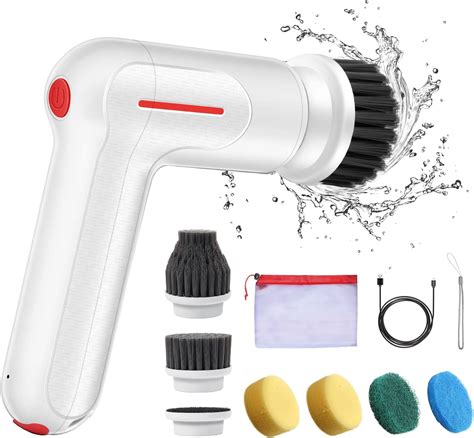 IDOO Brosse Nettoyage Electrique 435RPM Brosse Rotative Nettoyage Avec