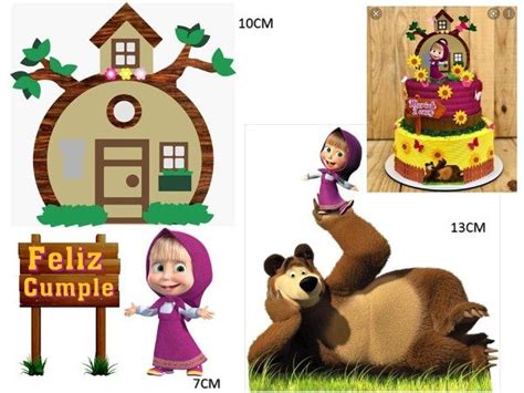 LAMINA MASHA Y EL OSO PERSONAJES La Casa Repostera