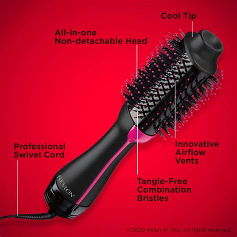 REVLON One Step Hair Dryer And Volumizer Hot Air Brush Black