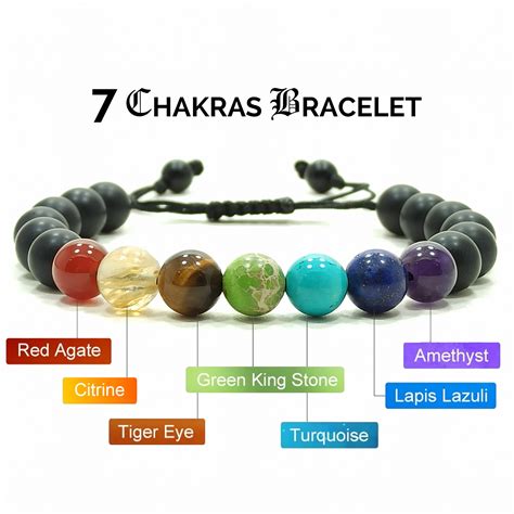 7 Chakra Bracelet Stone Healing Chakra Bracelet Energy Balance