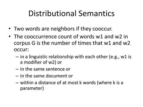 ppt corpus linguistics formal vs distributional semantics powerpoint presentation id 1828415