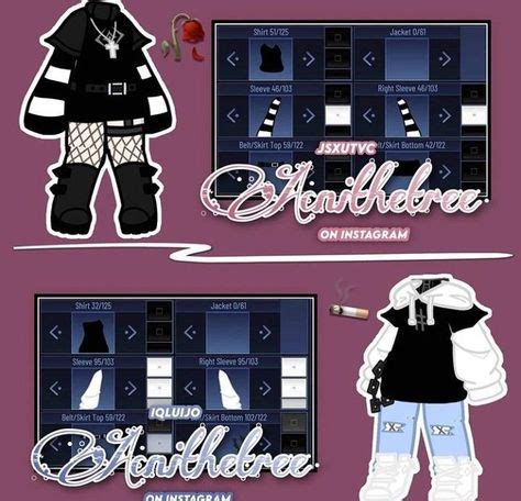 Goth Gacha Club Outfits Codes