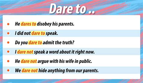 Dare In English As An Ordinary Verb And An Auxiliary Verb Ceytopia
