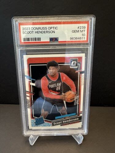 2023 24 Panini Donruss Optic Rated Rookie 239 Scoot Henderson RC