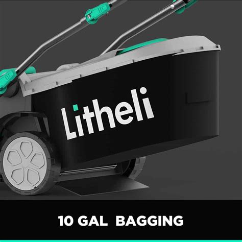 Litheli 2 20V 17 Cordless Lawn Mower With Brushless Motor 2 4 0Ah