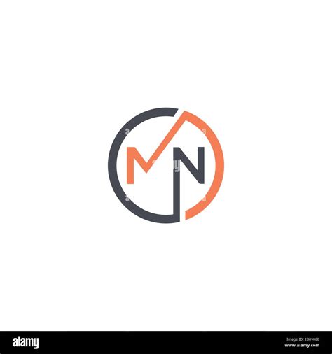 Plantilla De Dise O Vectorial Del Logotipo De Mn O Nm De La Letra