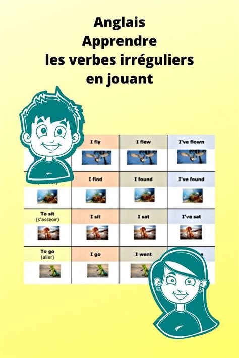 Apprendre les verbes irréguliers anglais Verbes irreguliers anglais