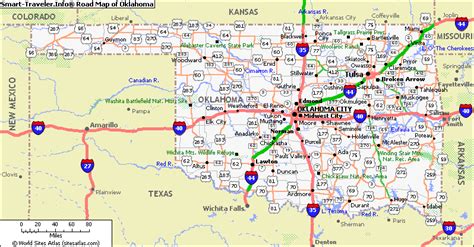 Oklahoma Road Map