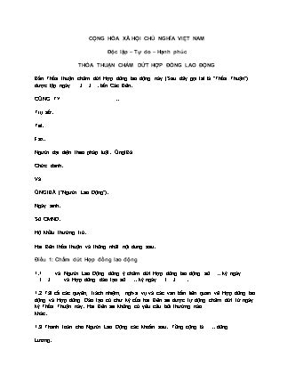 V N B N Th A Thu N Ch M D T H P Ng Lao Ng