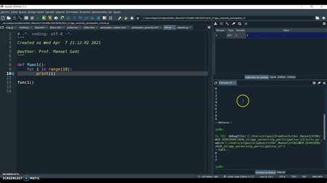 Debugging Step By Step With Spyder 4 And Python YouTube