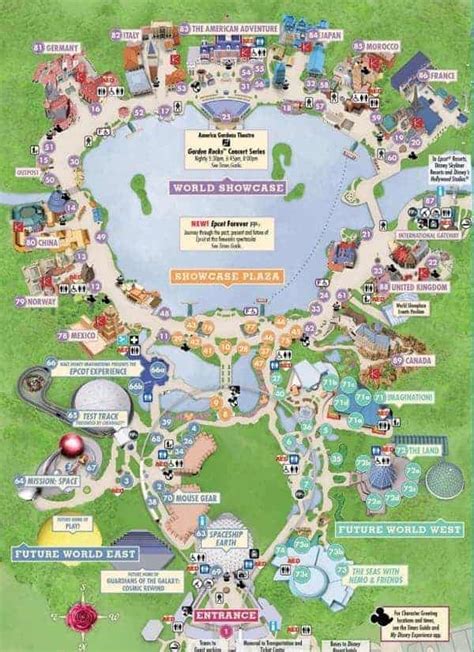 Epcot Printable Map 2024
