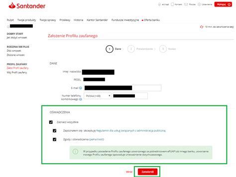 Santander zakładanie profilu zaufanego Pomoc serwisu ifirma pl