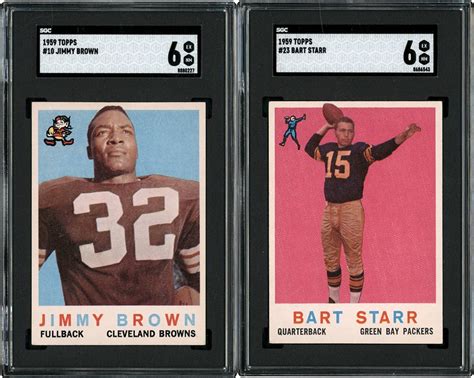 1959 Topps Football Near Complete Set W Jim Brown SGC EX MT 6 150 176
