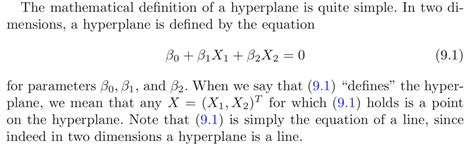[solved] equation of a hyperplane in two dimensions 9to5science