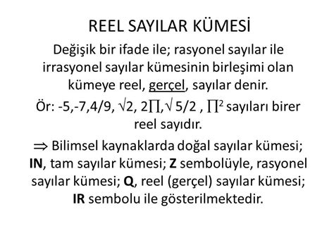 Reel sayılar örnek verir misiniz konu anlatımlı kısaca Eodev