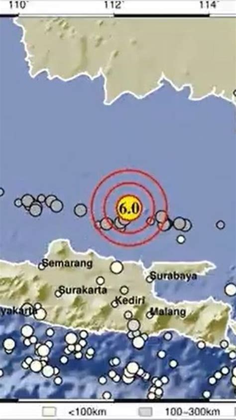 VIDEO Gempa Magnitudo 6 1 Guncang Wilayah Tuban Dirasakan Sampai Surabaya