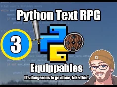 Build Your Own Python Text RPG Part 3 Equippables YouTube
