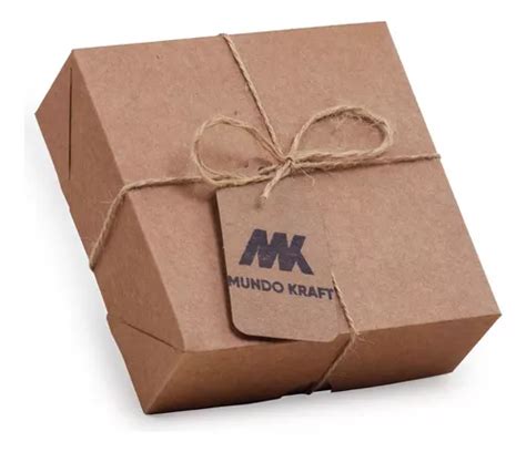Caixa Para Presente Kraft X X Visor Unidades Parcelamento