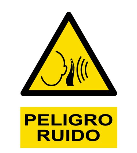 Señal Cartel de Peligro Ruido SERIOR