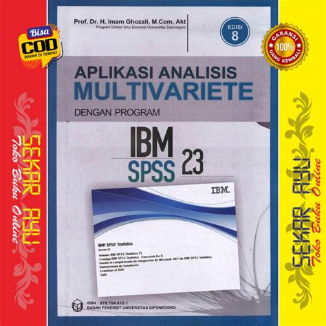 Jual Buku Aplikasi Analisis Multivariete Dengan Program Ibm Spss Dr