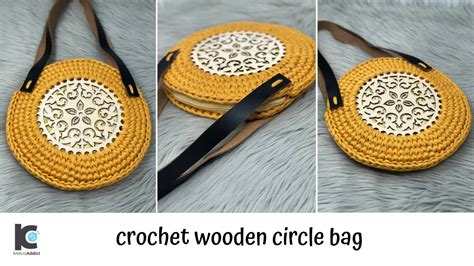 Crochet Wooden Circle Bag Youtube