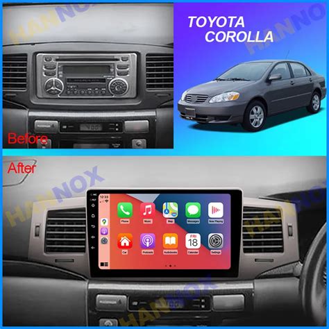 Toyota Corolla için 8G 128G Android araba radyo multimedya oynatıcı