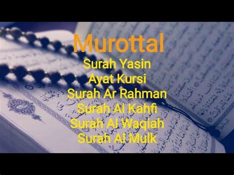 Murottal Merdu Surah Yasin Ayat Kursi Ar Rahman Al Kahfi Al Waqiah
