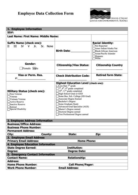 Fillable Pdf Forms Data Collection Printable Forms Free Online