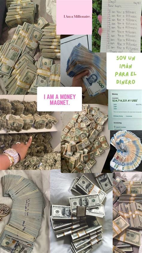 Money Vision Board Vision Board Collage Vision Board Examples Vision