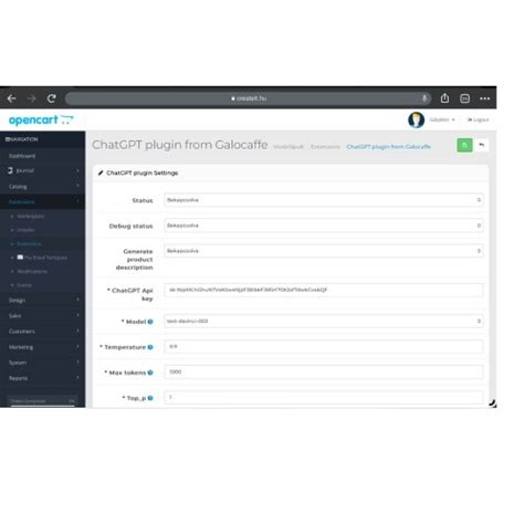 Opencart Chatgpt Integration