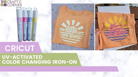 New Cricut UV Activated Color Changing Iron On HTV T Shirt Changes
