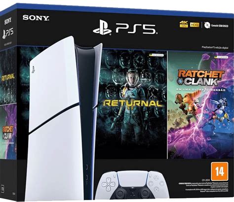 Playstation 5 Slim Edição Digital Returnal Ractchet Clank