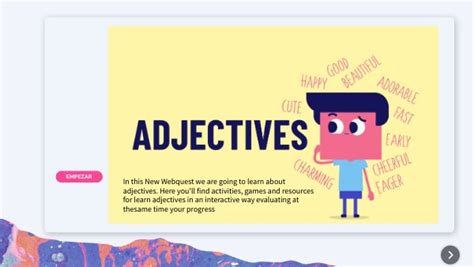Adjectives Webquest