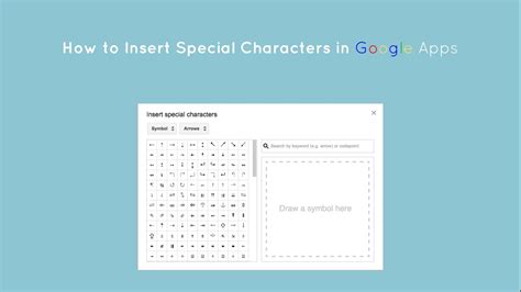 How To Insert Special Characters In Google Docs Slides And Drawings