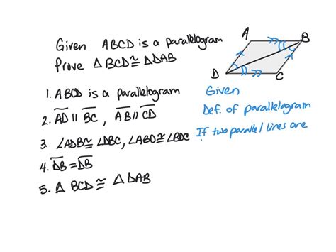 solved fill in the missing statement and reason of the proof below given abcd is a