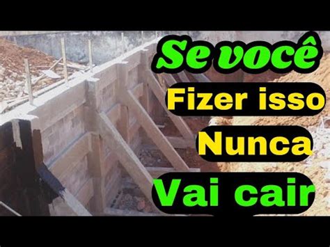 COMO FAZER MURO DE ARRIMO Passo A Passo YouTube