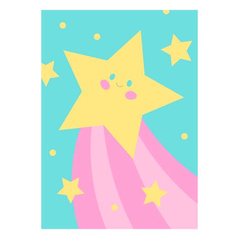 Design PNG E SVG De Desenho De Estrela Fofo Para Camisetas