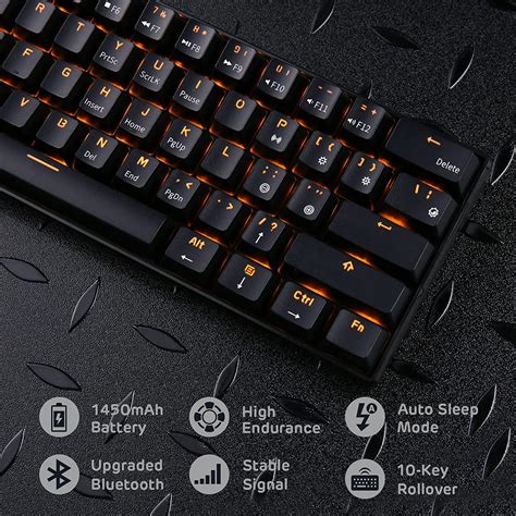 RK ROYAL KLUDGE RK61 Wireless 60 Triple Mode BT5 0 2 4G USB C