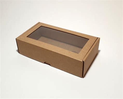 Cardboard Gift Boxes With Transparent Window And Lid X Etsy